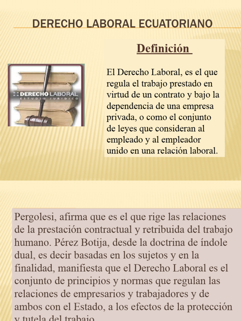 Derecho Laboral en Ecuador: Claves | PDF | Derecho laboral | Economias
