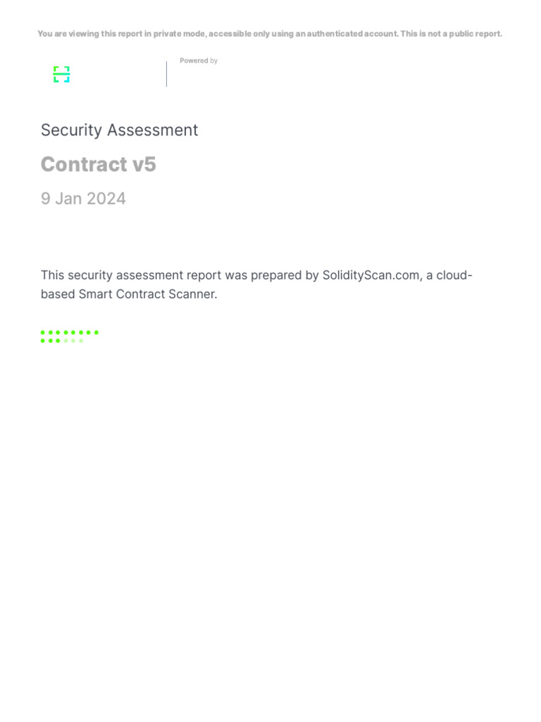 Solidity Scan | PDF | Vulnerability (Computing) | Software Bug