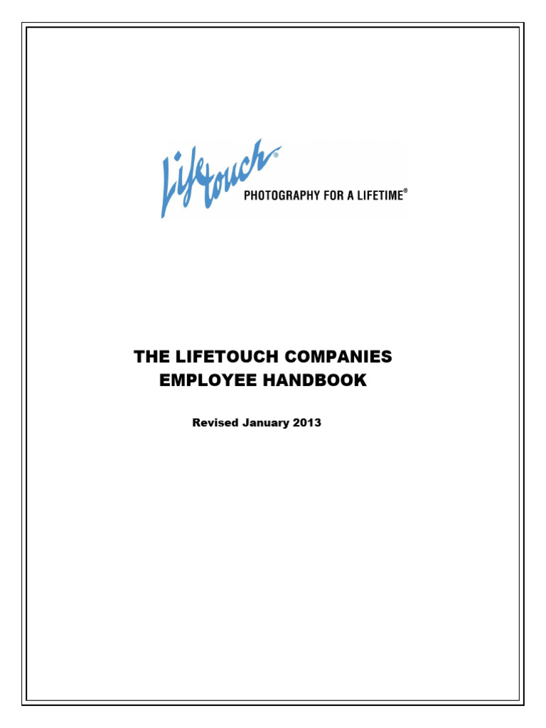 Lifetouch Employee Handbook Overview | PDF | Career & Growth | Business