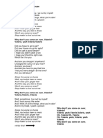 Amy Winehouse's "Valerie" Lyrics Analysis | PDF | Song Structure | Song ...