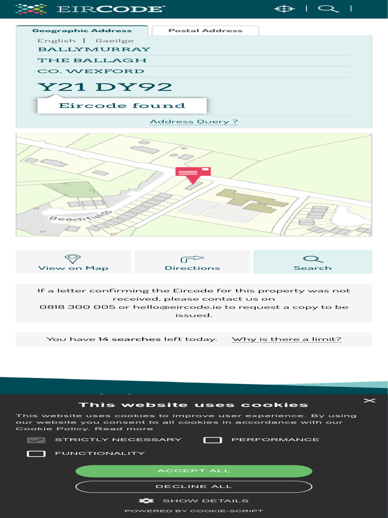 Find Or Check An Eircode Pdf
