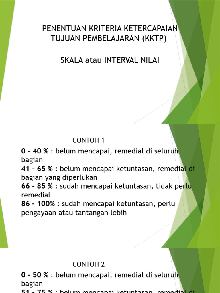 Penentuan Kriteria Ketercapaian Tujuan Pembelajaran (KKTP) | PDF