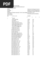 Contoh RAB DESAIN JEMBATAN Beton Excel | PDF
