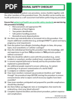 Endoscopy Checklist | PDF | Colonoscopy | Endoscopy