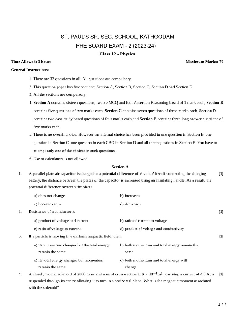 Xii Physics PB 2 | PDF | Electric Current | Photoelectric Effect