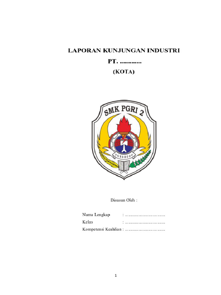 Contoh Laporan Kunjungan Industri 2024 | PDF