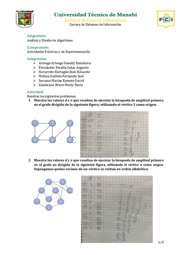 Actividad Práctica#2 | PDF | Vértice (teoría de grafos) | Teoría de grafos