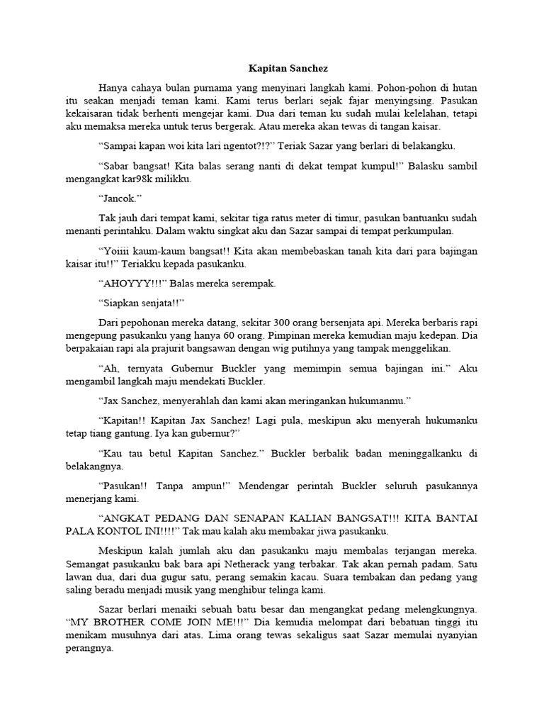 Kapitan Sanchez | PDF | Agama & Spiritualitas | Fiksi Misteri, Thriller, & Kejahatan