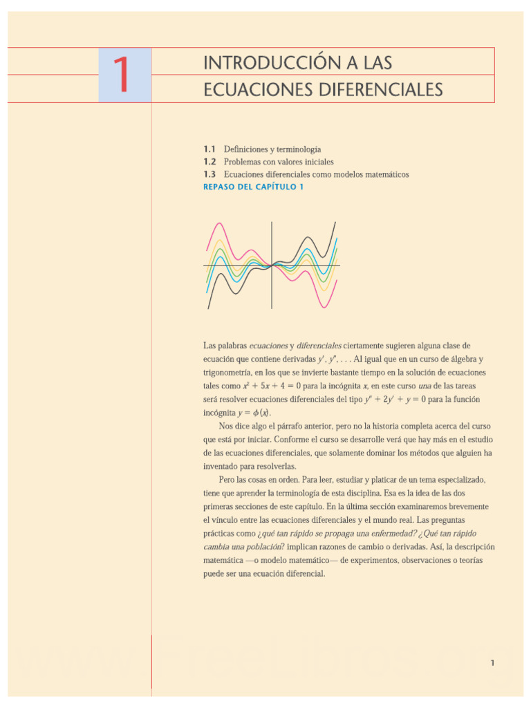 Introducción A Las Ecuaciones Diferenciales | PDF