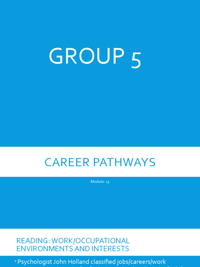 Career Pathways | PDF