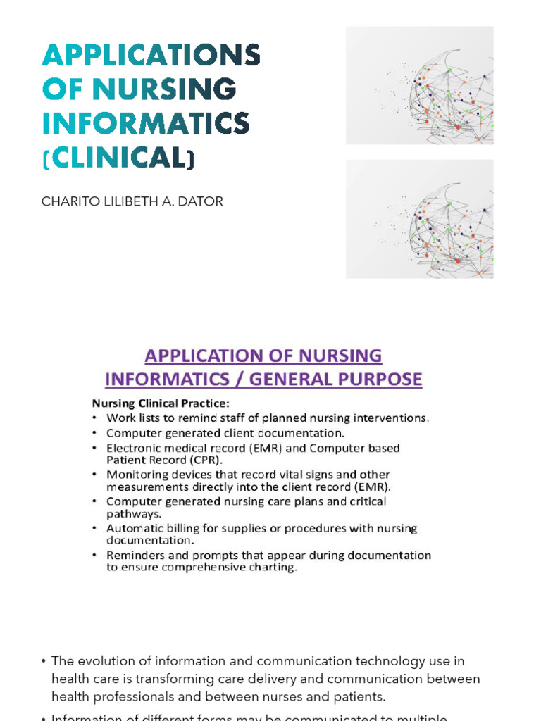 Nursing Informatics in Clinical Care | PDF | Electronic Health Record ...