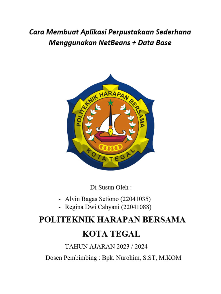 TUGAS UAS - Cara Membuat Aplikasi Perpustakaan Sederhana Menggunakan NetBeans | PDF | Komputer