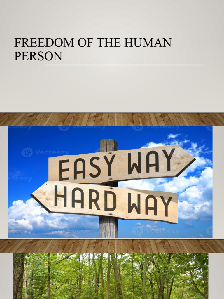 Freedom of The Human Person | PDF