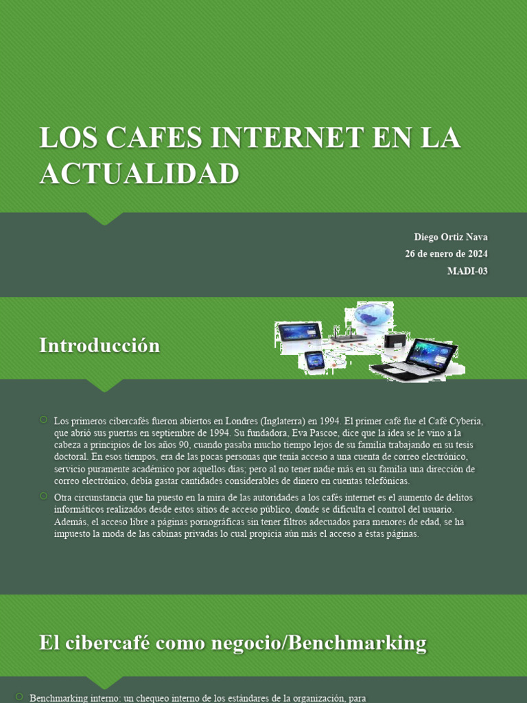 Los Cafes Internet en La Actualidad | PDF | Ingeniería Informática | Ciencias de la Computación