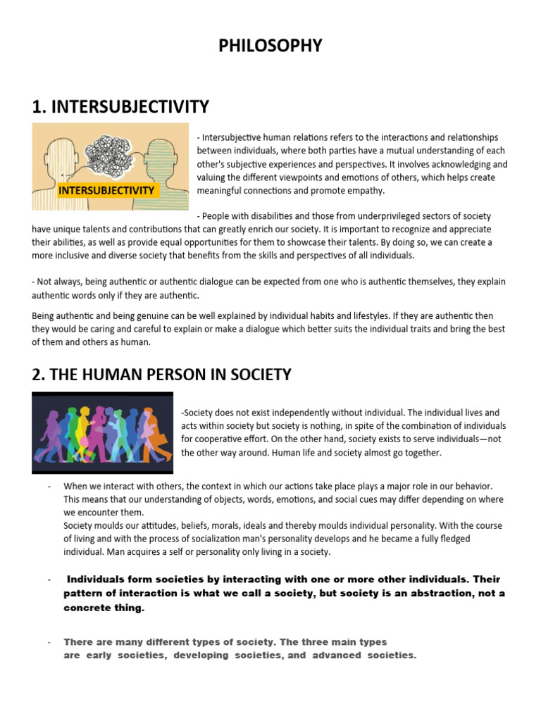 INTERSUBJECTIVITY | PDF | Society | Emotions