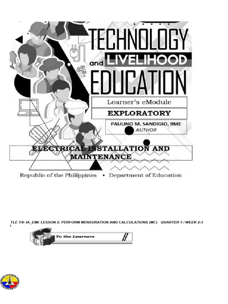 7 8 Tle Eim Q3 W2 and 3 | PDF | Measurement | Electrical Resistance And Conductance