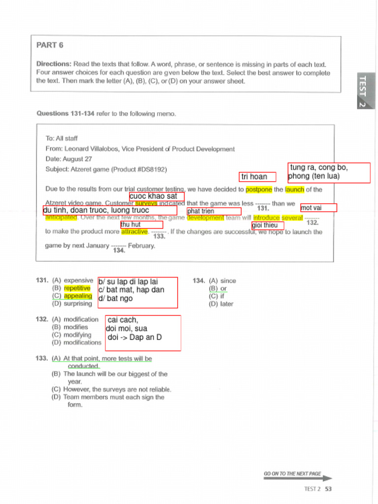 Part 6 Test 2 | PDF