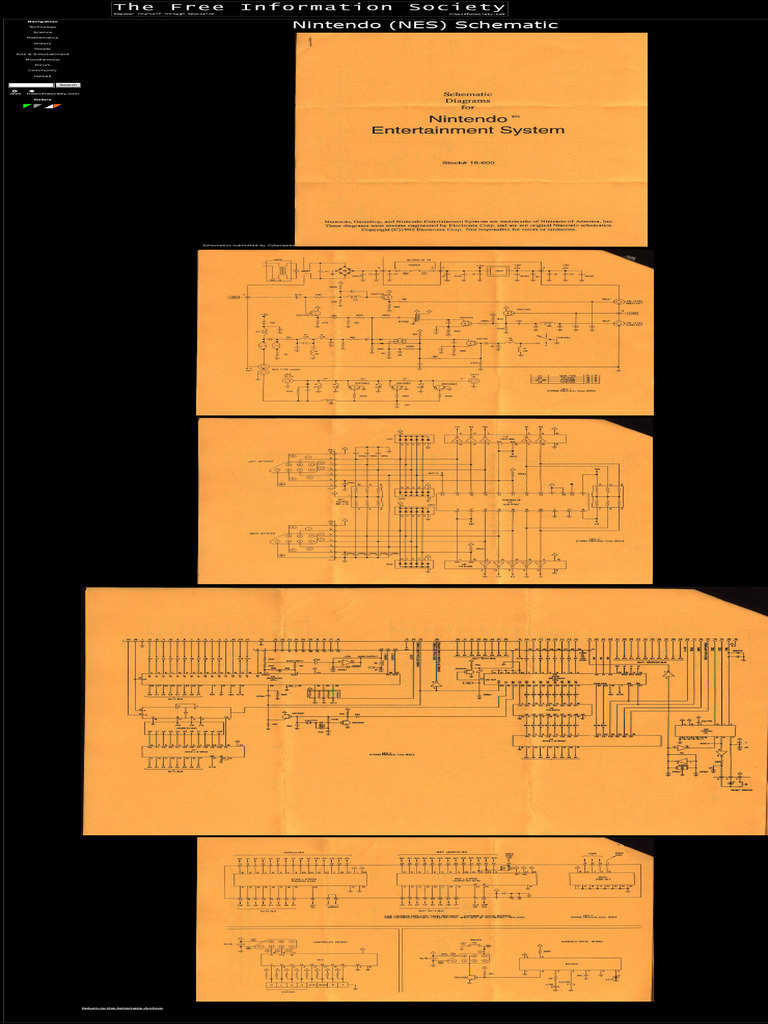 The Free Information Society - Nintendo (NES) Electronic Circuit ...
