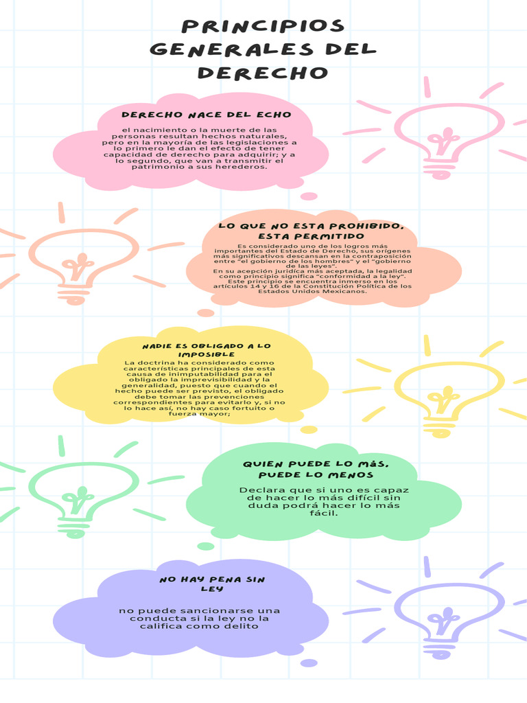 Principios Generales Del Derecho Infografia Pdf