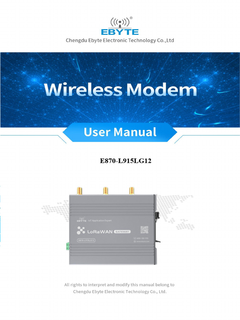 E870-L915LG12 Usermanual ES v1.2 | PDF | Computer Network | Ip Address