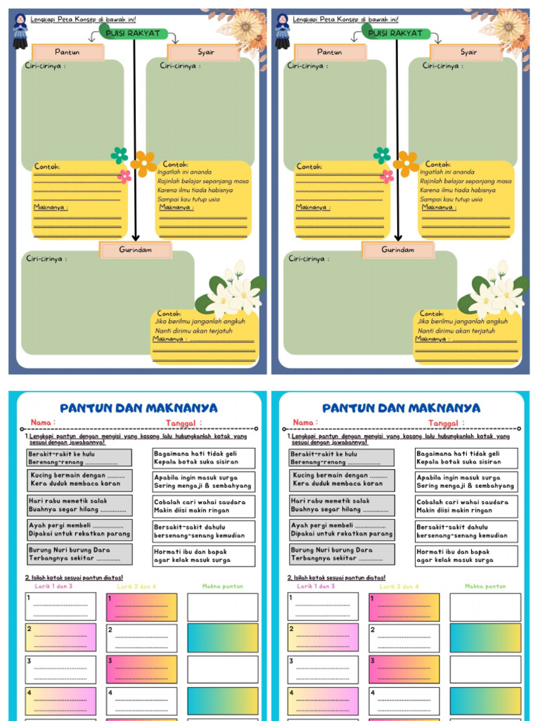 LKPD Puisi Rakyat | PDF