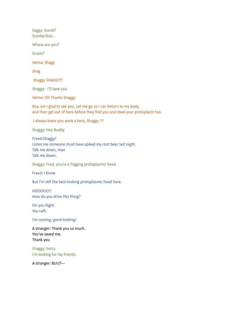 Protoplasm Chaos in Scooby-Doo | PDF | Art | Poetry