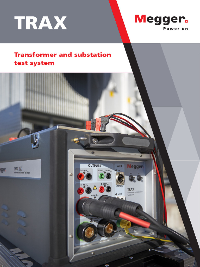 Megger Trax 280 Transformer Substation Test System Datasheet Download
