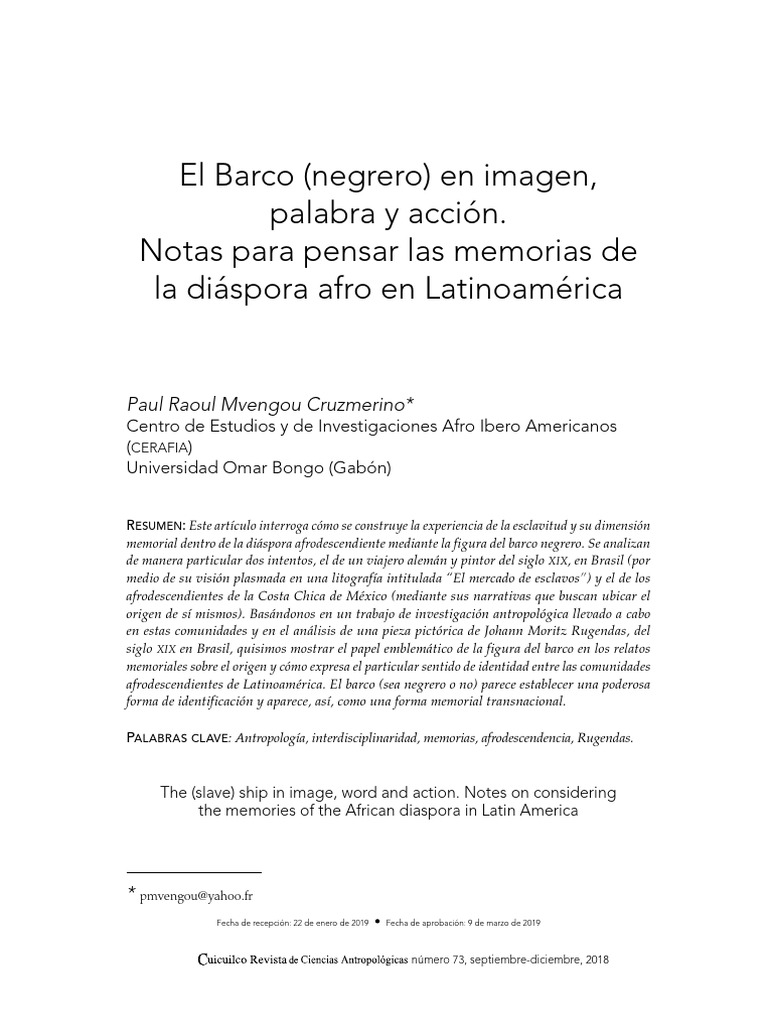 El Barco Negrero En Imagen Palabra Y Accion Pdf Esclavitud Comercio De Esclavos Del Atlántico 