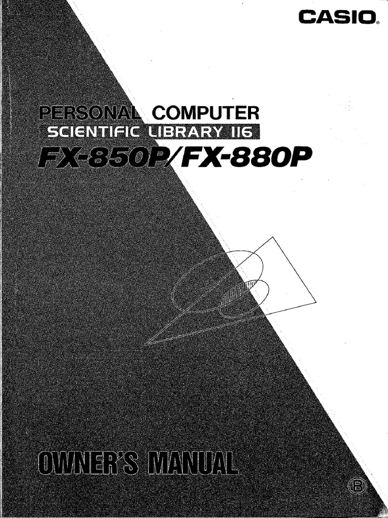 Fx880p Om Casio GB | PDF