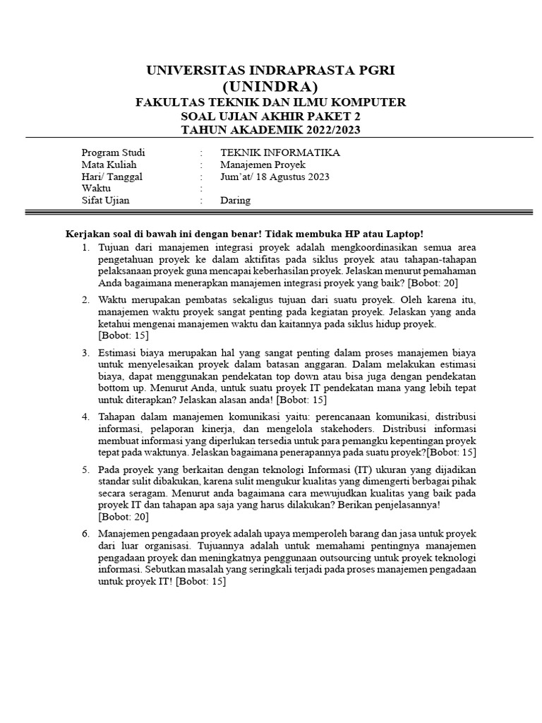 Uap 2 Manpro-2 | PDF