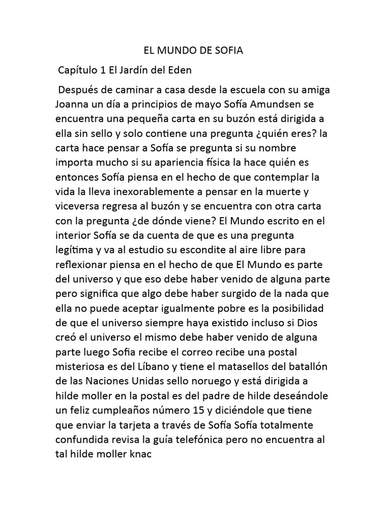 El Mundo de Sofia | PDF | Aristóteles | Platón