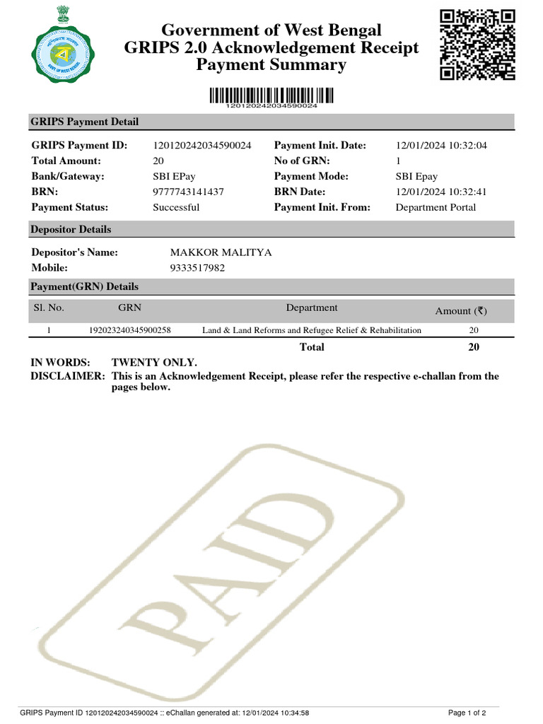 Challan | PDF | Government Of India | Banks