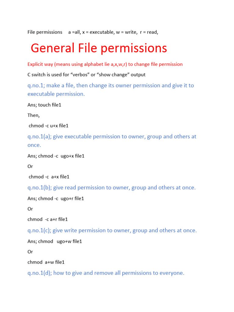 4 Kali General File Permissions-1 | PDF