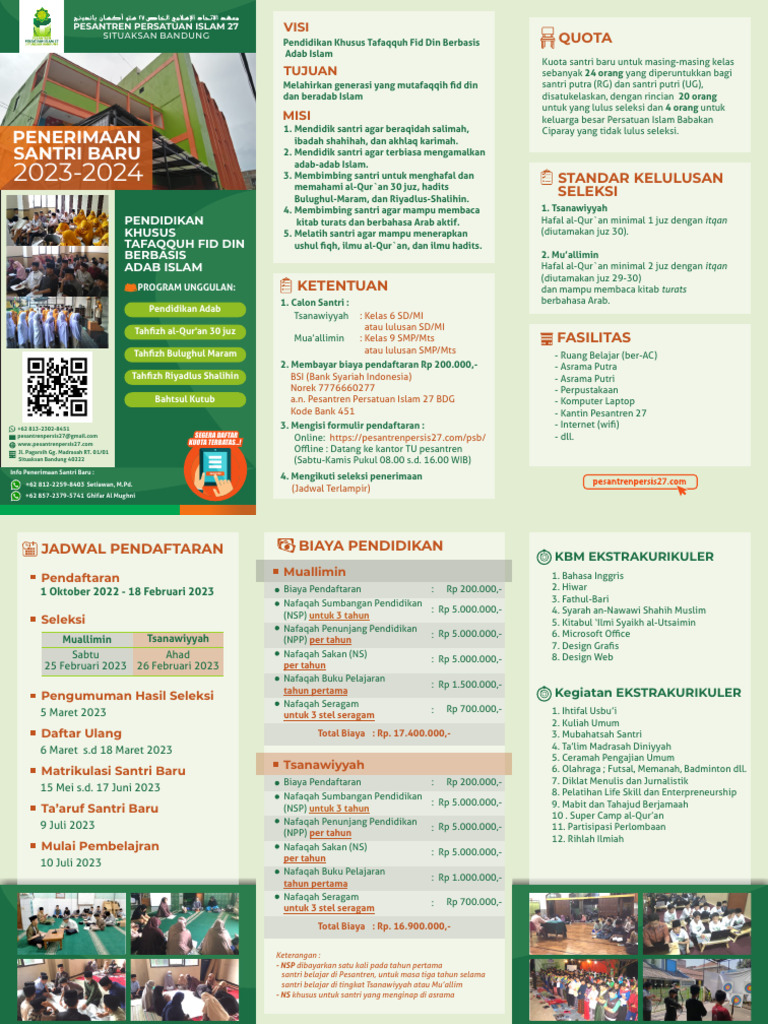 Brosure Pesantren 2023 2024 Revisi 1 | PDF