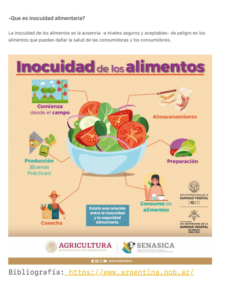 Que Es Inocuidad Alimentaria? | PDF | Cereales | Trigo