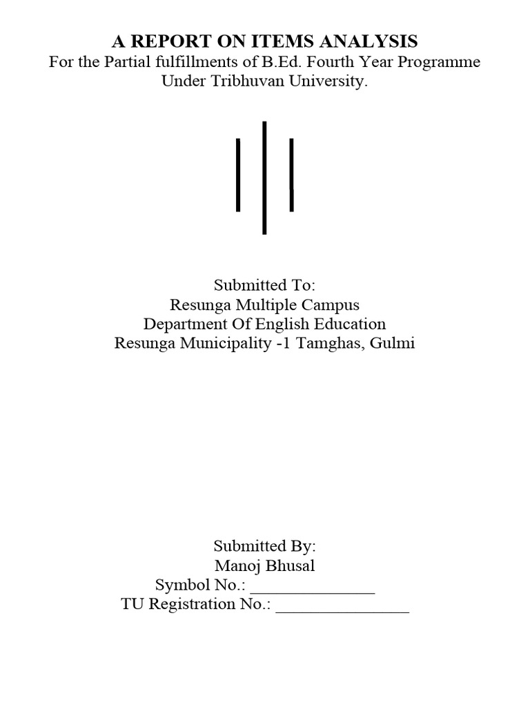 Item Analysis Report for B.Ed. Program | PDF | Evaluation Methods ...