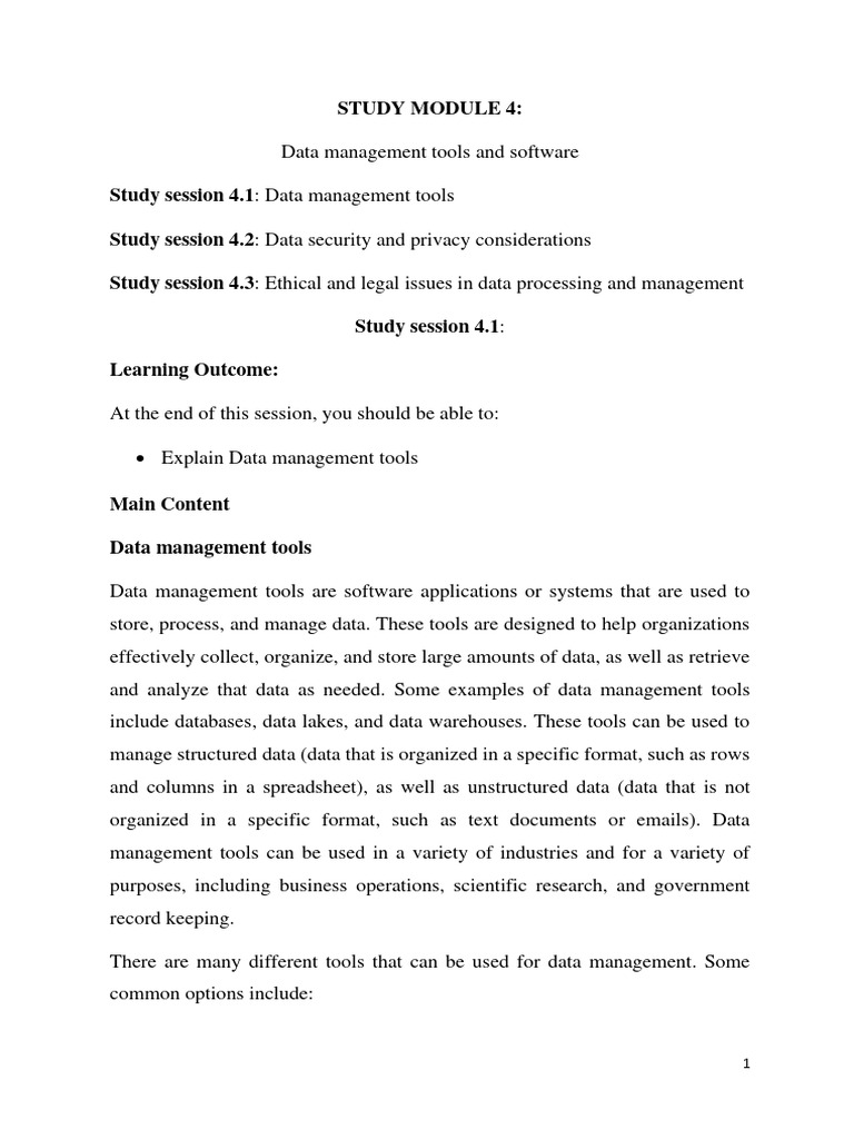 Study Module 4 | PDF
