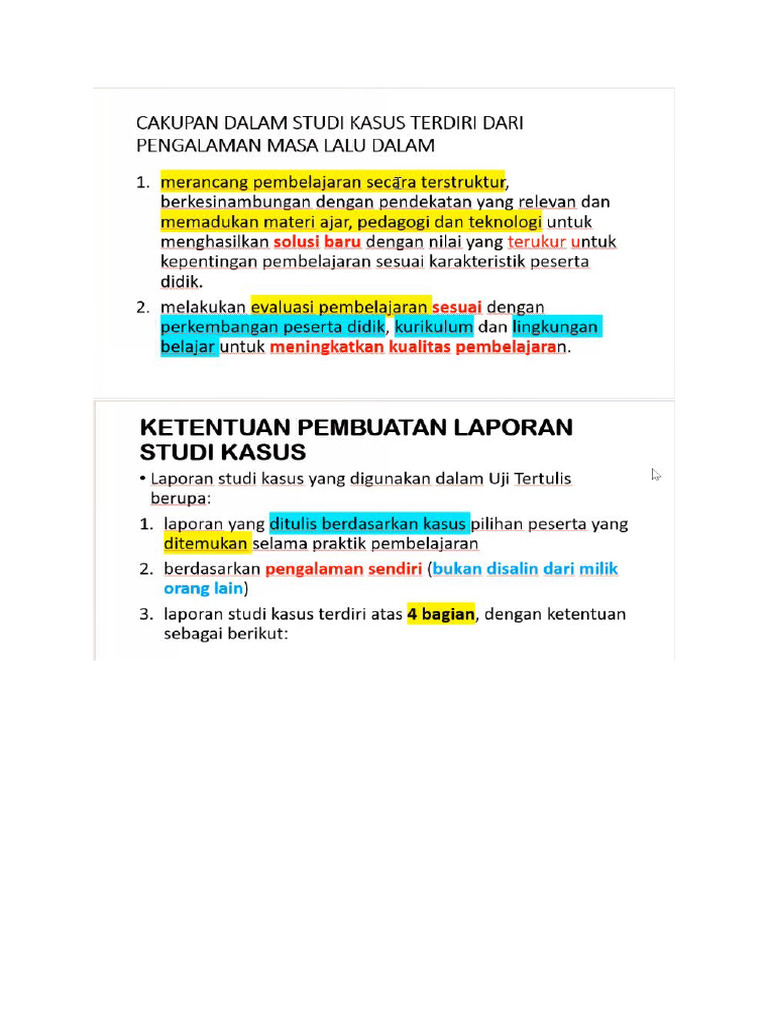 Format Laporan Studi Kasus | PDF
