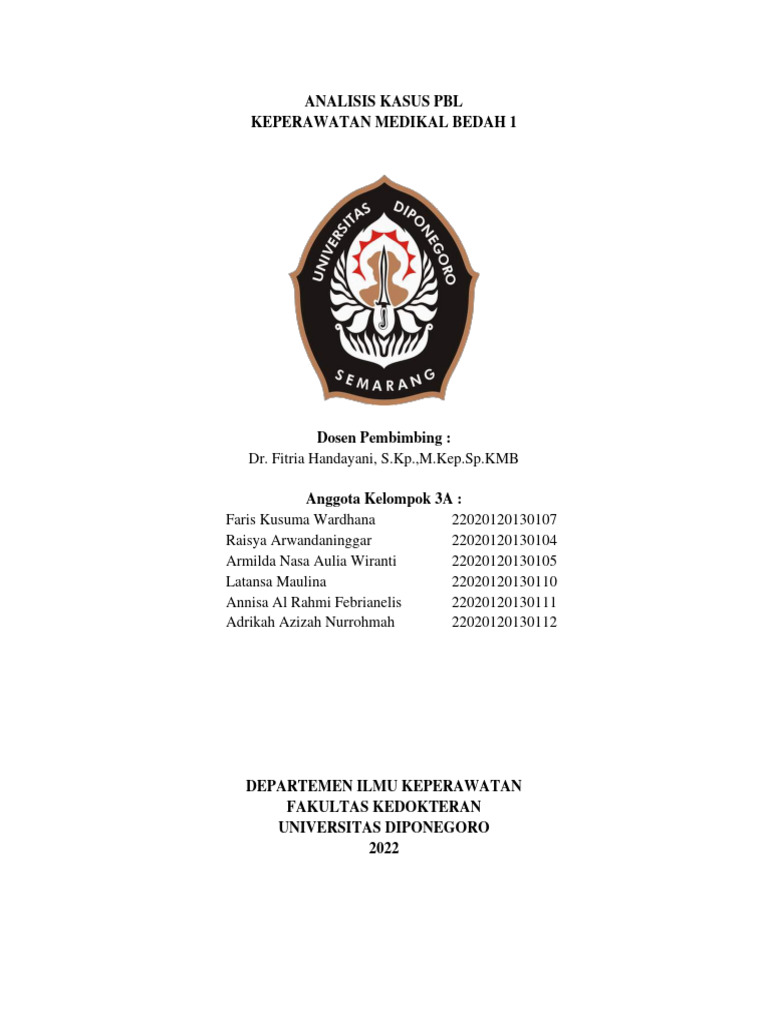 Kelompok 3A - A20.2 - Analisis Kasus PBL KMB 1 | PDF | Pengembangan Diri