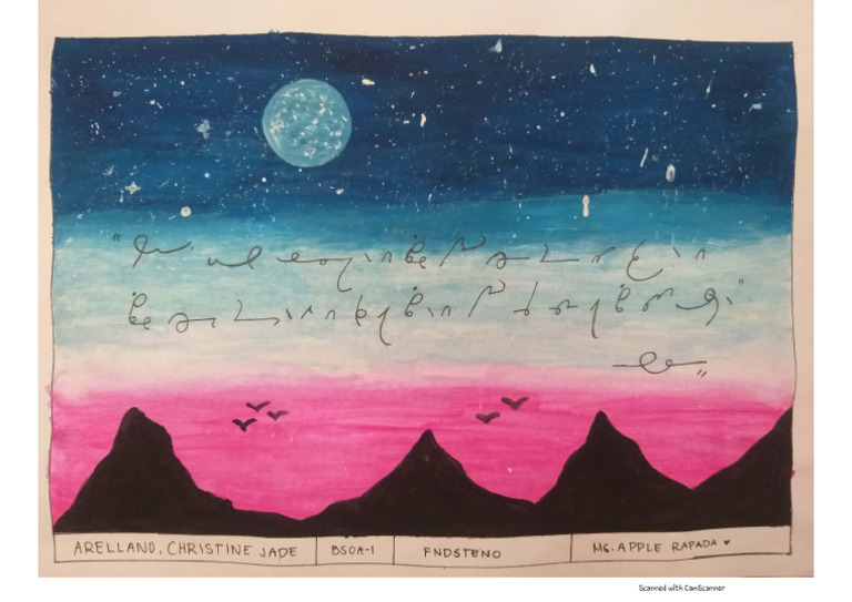 Project Steno Bsoa1 Arellano | PDF