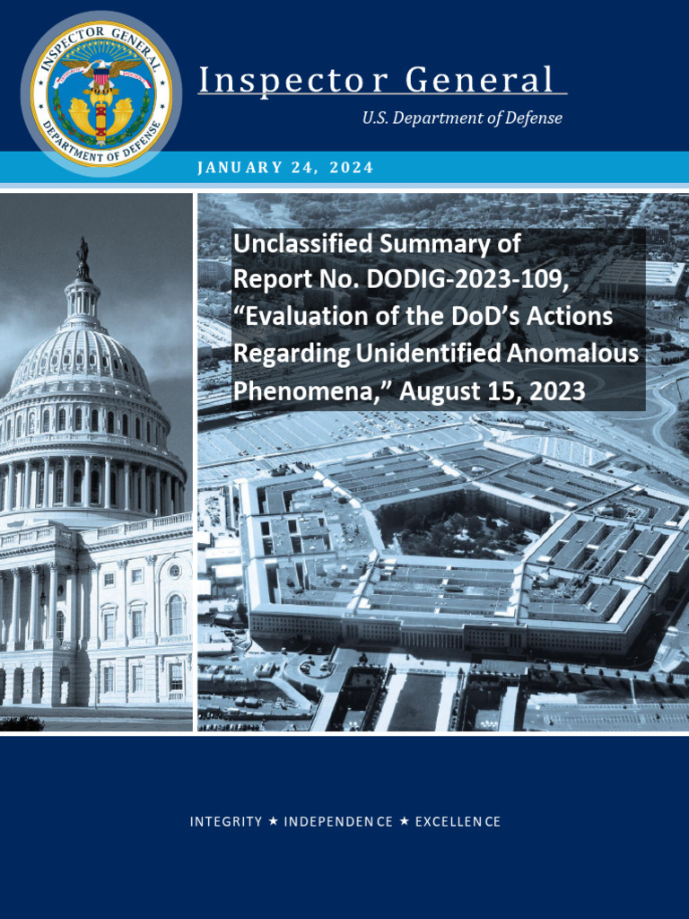 UAP IG Report Try 2 | PDF | United States Department Of Defense ...