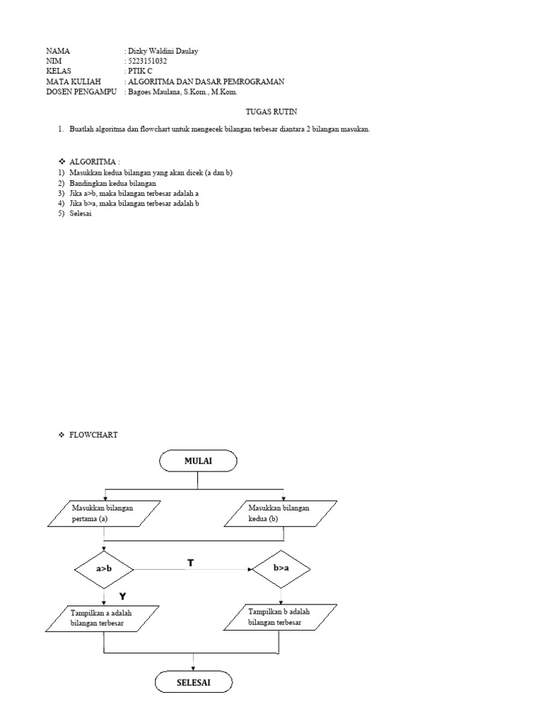 Flowchart Pemilahan Sampah Algoritma | PDF