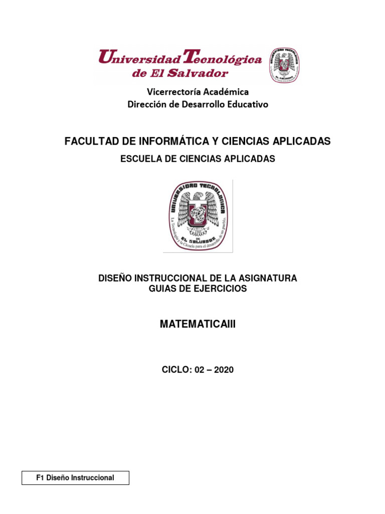 GUIAS DE EJERCICIOS MATEMÁTICA III | PDF | Integral | Análisis funcional