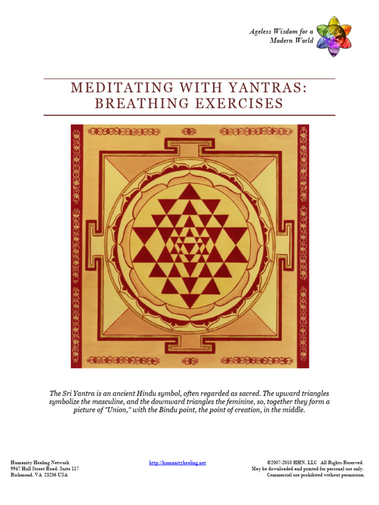 Meditating With Yantras Breathing Exercises | PDF | Breathing | Exhalation