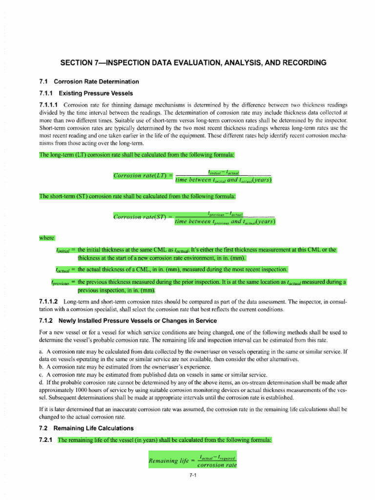 Api-510 - Corrosion Rate | PDF | Corrosion