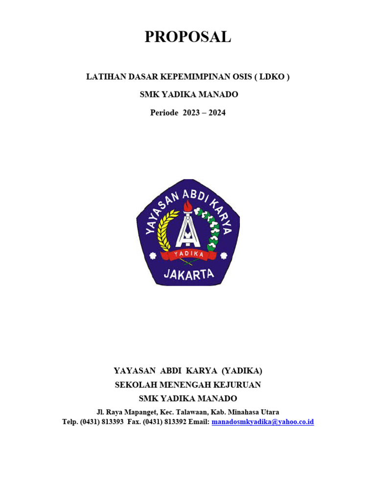 Proposal Kegiatan Ldko 20024 | PDF