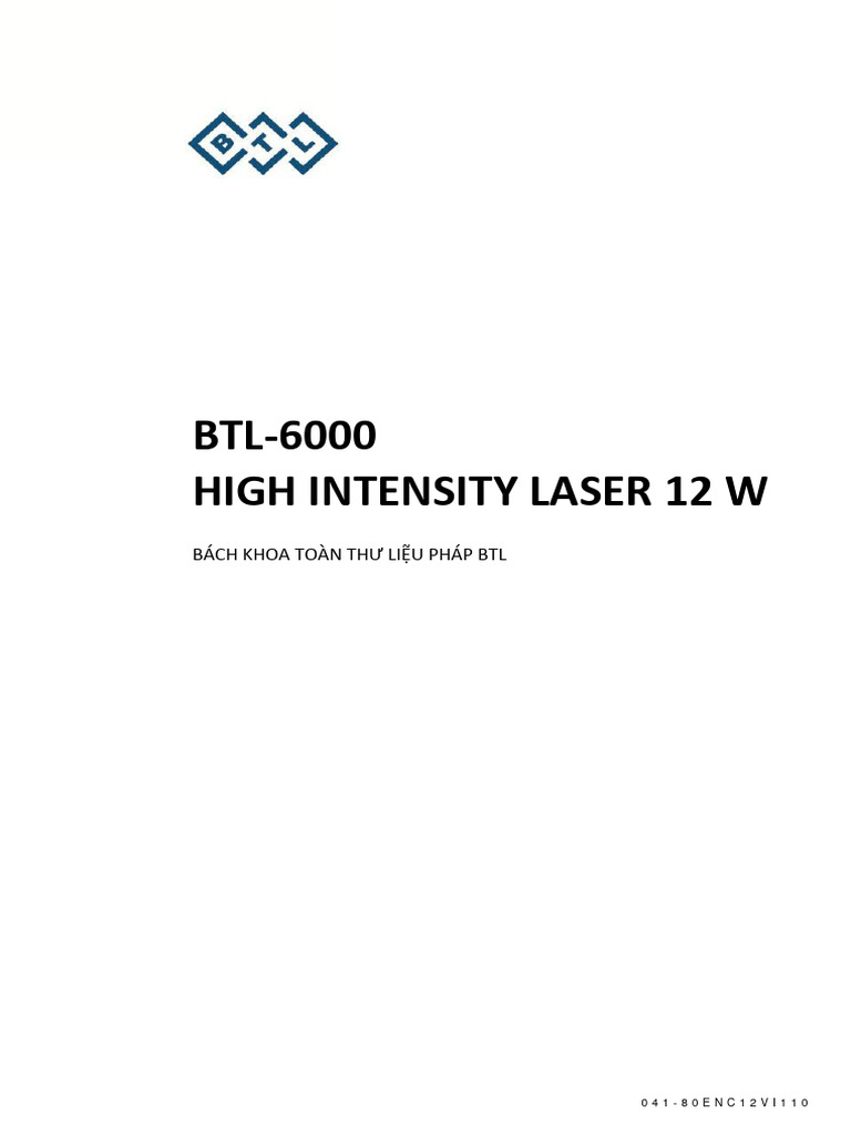 041-80 BTL-6000 High Intensity Laser 12W Encyclopaedia VI110 | PDF
