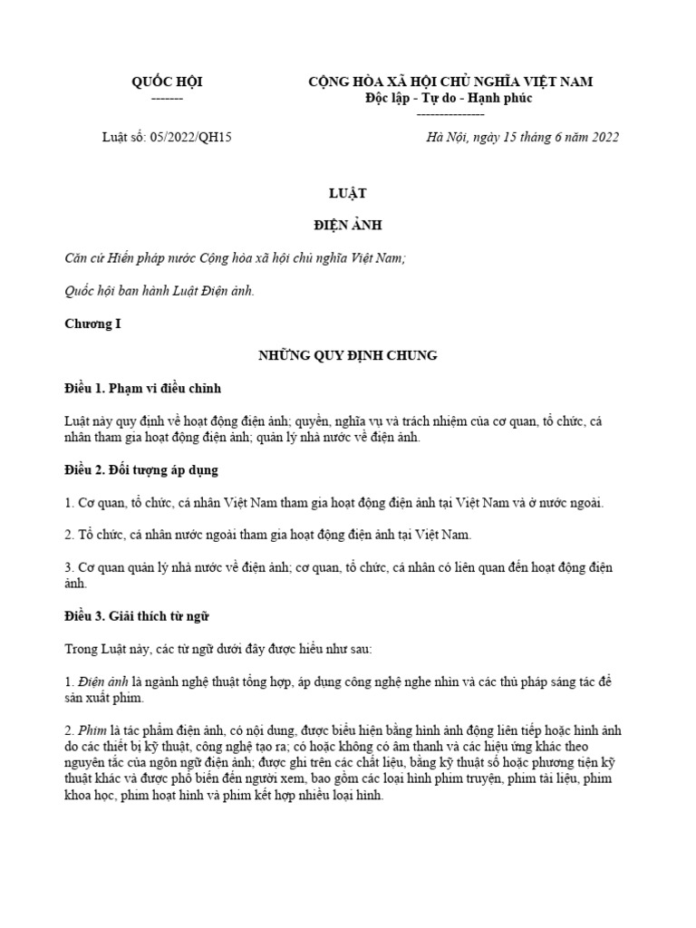 05 - 2022 - QH15 - M - Luat Dien Anh Cua Viet Nam | PDF