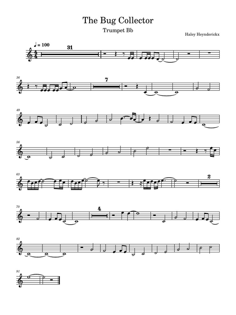 The Bug Collector Sheet Music | PDF