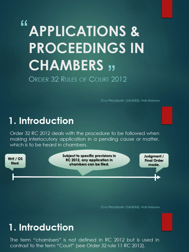 Applications Proceedings in Chambers | PDF | Affidavit | Government ...